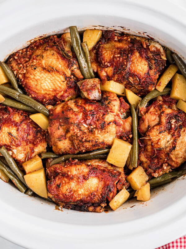 Complete Chicken Dinner in the Crockpot - The Magical Slow Cooker