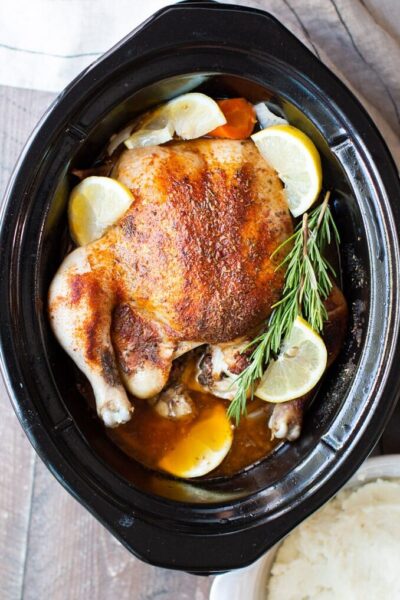 Slow Cooker Whole Chicken - The Magical Slow Cooker