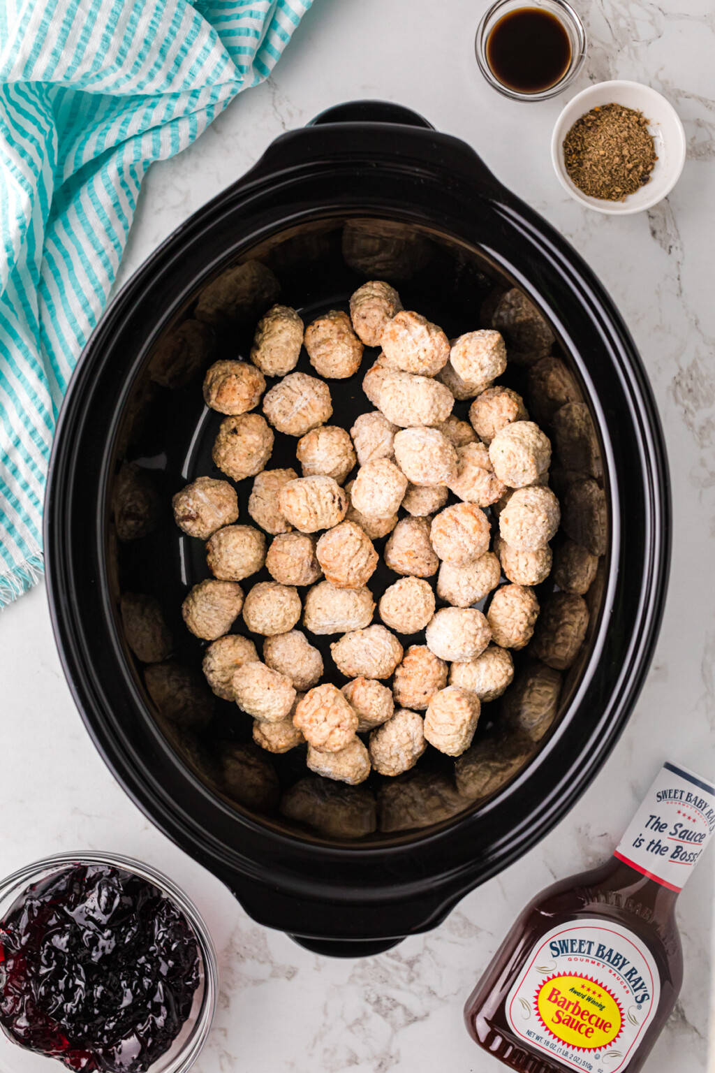 Baby Shower Meatballs - The Magical Slow Cooker