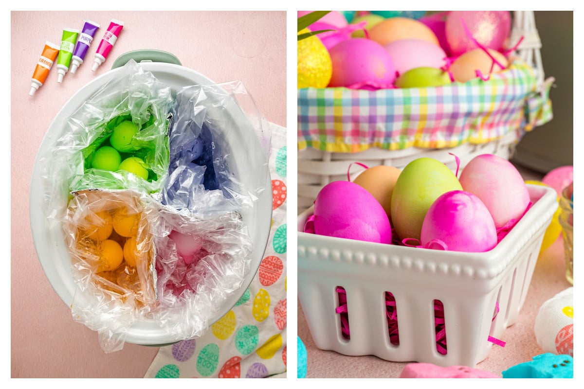 How to Dye Easter Eggs in a Crockpot - The Magical Slow Cooker