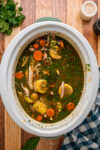 Slow Cooker Caldo de Pollo - The Magical Slow Cooker